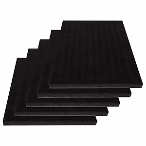 Zerodeko Jewelry Holder Earring Sponge Display Pad 5 Pcs Ring Insert Display Trays Foam Ring Holder Organizer Jewelry Box Inserts for Selling Jewelry Black Jewelry Insert Tray Jewelry Organizer