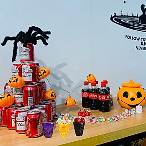 X-SHIYUN Halloween Skull Party Favor Shot Glasses 1.86 oz/ 55 ml Unbreakable Skull Shot Cups Plastic Halloween Cups for Spirits Vodka Halloween Party Decoration Supplies（16PCS）