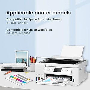 Hookink Remanufactured Ink Cartridge Replacement for Epson 212XL 212 XL T212 Work with Workforce WF-2850 WF-2830 Expression Home XP-4100 XP-4105 Printer 5-Pack (2 Black Yellow Magenta Cyan)