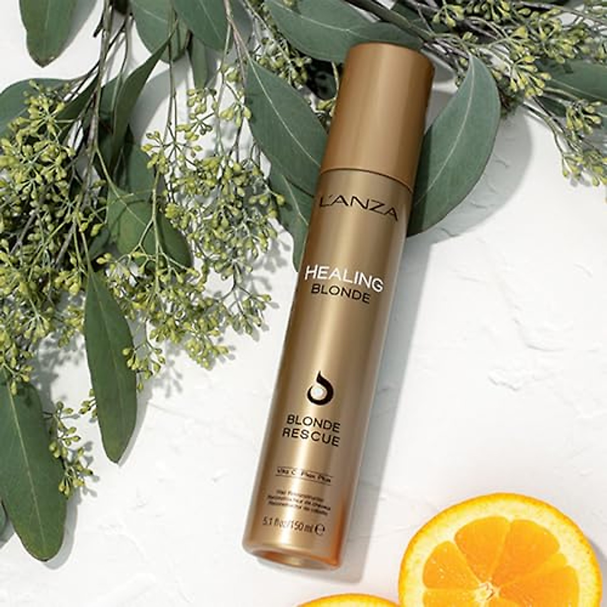 L'ANZA Healing Blonde Rescue, Leave-in Bleach Damage Reconstructor, Renews Strength, Replenishes Moisture, And Protects Hair Color, With Triple UV and heat Protection (5.1 Fl Oz)