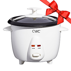 COOK WITH COLOR 6 Cup Rice Cooker 300W - Effortless Cooking and Greatly, Cooks 3 Cups of Raw Rice for 6 Cups of Cooked Rice, Cream