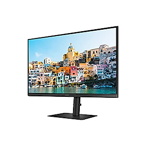 SAMSUNG S40A Series 27-Inch FHD 1080p Computer Monitor, 75Hz, IPS Panel, HDMI, DisplayPort, USB-C, Height Adjustable Stand, 3 Yr WRNTY (LS27A400UJNXZA),Black