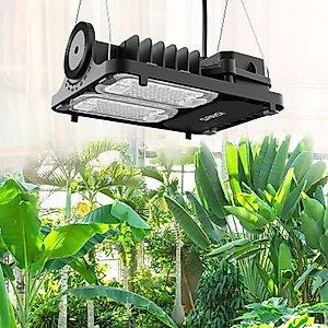 SANSI LED Grow Light for Indoor Plants, 70W LED Grow Light with Optical Lens for High PPFD (700W Equiv), Energy Saving Full Spectrum Grow Lamp for Seeding and Growing of Flowers and Garden, Upgraded