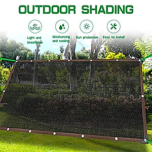 40% Shade Cloth with Grommets, Garden Mesh Shade Tarp Sun Shade Net for Greenhouse Cover Patio Plant Flower Chicken Coop (10Ft x 13Ft)