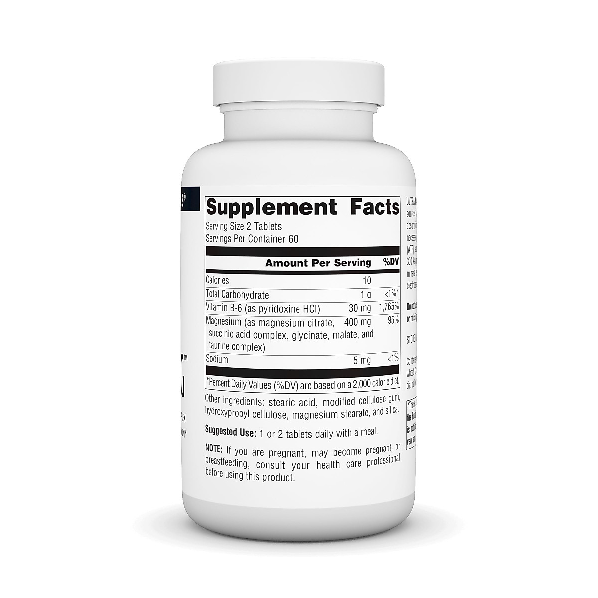 Source Naturals Ultra-Mag High-Efficiency Magnesium Complex - Maintains Muscle & Nerve Function* - 120 Tablets