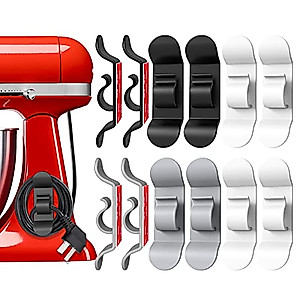 Cord Organizer Keeper for Kitchen Appliances, Airboat 12Pack Cable Storage Wire Holder for Small Appliances, Mixer, Coffee Maker, Air Fryer and Pressure Cooker
