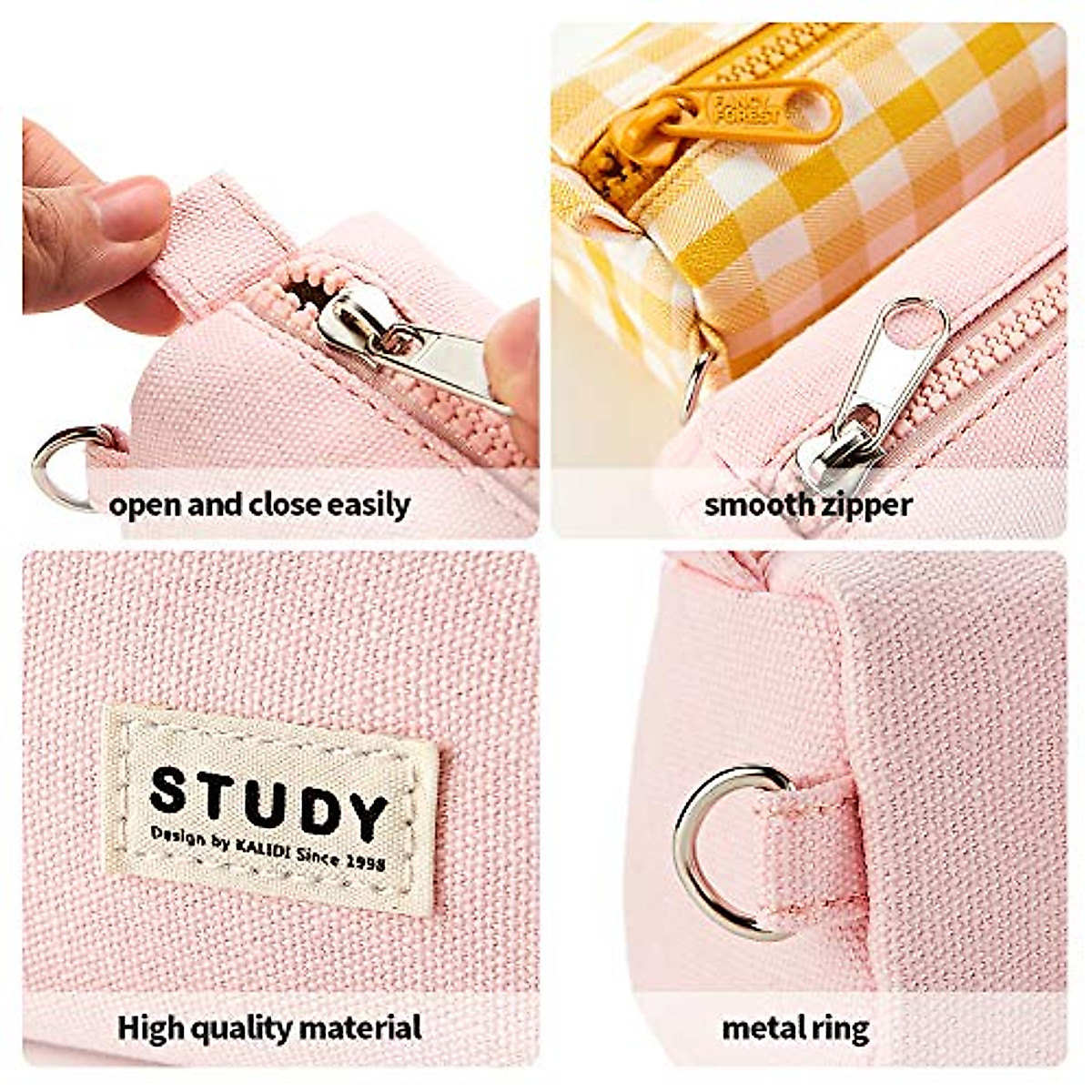 Fancy Forest KALIDI Pencil Case Pencil Pouch Pen Bag Pen Case Stationery Bag with Zipper Canvas for Office &Student