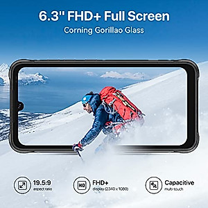 UMIDIGI Bison PRO Rugged Unlocked Smartphones,4GB+128GB Android 11 IP68/IP69K Waterproof Shockproof Phone Helio G80 48MP Camera 6.3" FHD+ 5000mAh Fast Charge Global Version NFC Rugged Smartphone