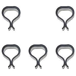 5 Pieces Outdoor Wicker Furniture Clips Sofa Rattan Chairs Connector Fastener Clamp Outdoor Patio Garden Wicker Rattan Furniture Aligment Sectional Connector(Black, Small Size)