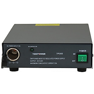 TekPower TP350 23 Amp DC 13.8V Switching Power Supply with Cigarette Plug
