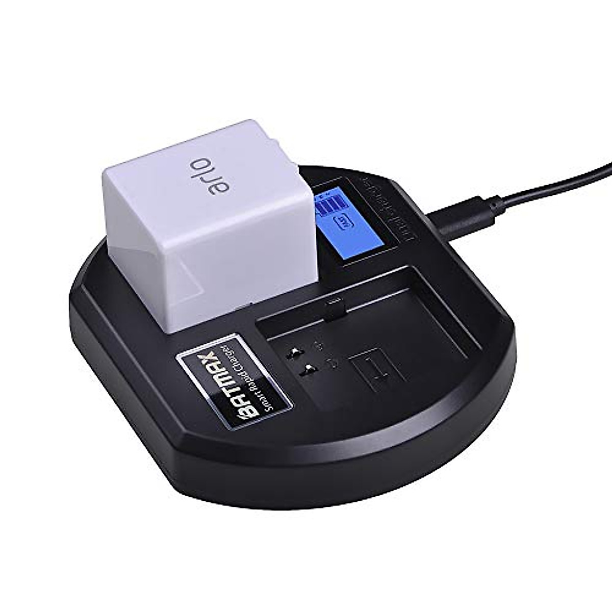 Batmax LCD Dual Arlo Pro 2 Battery Charger Station Replacement for Arlo Pro,Arlo Pro 2 & Arlo Go Rechargeable Battery Charger