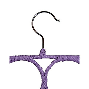 Marcus Mayfield Scarf Hanger & Closet Organizer, The No Snags Best Space Saving Scarf & Tie Hanger & Holder for Scarves, Pashminas & Infinity Scarves | Stores Over 2 Dozen Accessories (1-Purple)