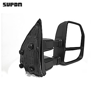 SUPDM Pair Set Towing Mirrors Compatible with 1999-2016 Ford F250 F350 F450 F550 Super Duty Truck Side Tow Mirrors with Turn Signal and Auxiliary Lamp