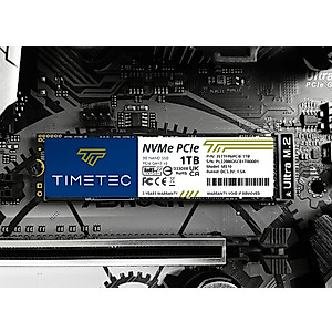 Timetec 1TB SSD NVMe PCIe Gen3x4 8Gb/s M.2 2280 3D NAND High Performance SLC Cache Read/Write Speed Up to 2,000/1,600 MB/s Internal Solid State Drive for PC Laptop and Desktop (1TB)