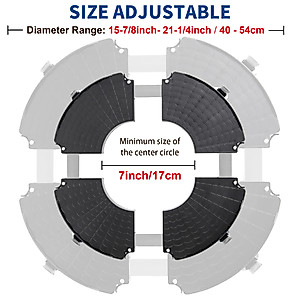 W B D WEIBIDA Plant Rollers with Wheels Heavy Duty, Adjustable 12 14 16 18 Inch Plant Caddy with Casters, Rolling Plant Stand, Large Potted Planter Cart Dolly for Flower Pot Outdoor Indoor