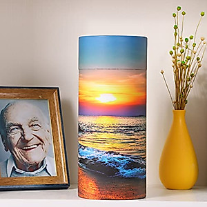 Ocean Sunset Scattering Urn – Biodegradable Scatter Tube for Ashes - Cremation Urn for Adult Ashes (Large)