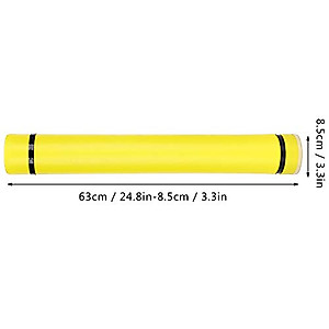 Blueprint Tube, Moisture-Proof Documents Storage Tube, with Strap for Posters Maps(yellow)