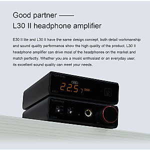 Topping E30II Lite AK4493S DAC Hi-Res Audio XMOS AU208 Touch Operation Preamp Decoder (Black)