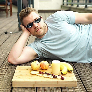 JYZOBJHB 10 Pieces Thug Life Party Sunglasses Pixelated Mosaic Eyewear Black for Unisex Adults Kids (Flat Black)