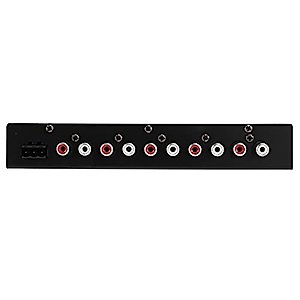 SIGRID 5-Band Car Audio Equalizer, Adjustable 5 Bands EQ Car Amplifier Graphic Equalizer with CD/AUX Input Select Switch,Black