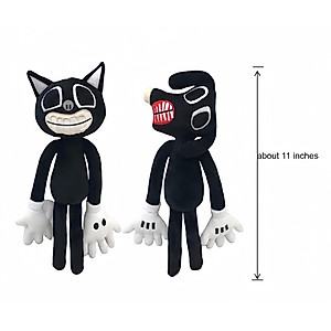 POPRORE Siren Head Plush Toys Cartoon Dog Cartoon Cat Cartoon Rabbit Plush Toys Halloween Christmas Horror Plush Toy for Home Party Gift Birthday Toy (Cat&Dog)