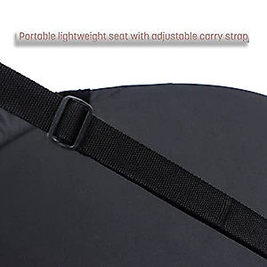 Trademark Innovations Portable Multiuse Adjustable Recliner Stadium Seat, Black