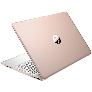 HP 15.6inch HD Laptop, AMD Quad-Core Ryzen 5 3500U Processor Up to 3.70GHz, 8GB DDR4 RAM, 256GB NVMe M.2 SSD, AMD Radeon Vega 8 Graphics, Win10 OS, Rose Pink (Renewed)