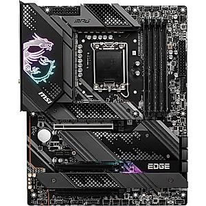 MSI MPG Z690 Edge WiFi DDR4 Gaming Motherboard (ATX, 12th Gen Intel Core, LGA 1700 Socket, DDR4, PCIe 4, CFX, M.2 Slots, Wi-Fi 6)