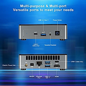 GEEKOM Mini PC Mini Air11, Intel 11th Gen N5095 Mini Computers with Fan Cooling(up to 2.9GHz) 8GB Dual DDR4, 256G M.2 SSD Desktop with Windows 11 Pro Support 4K UHD,Dual WiFi,BT,HDMI,Gigabit Ethernet