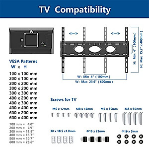 Rfiver Swivel Glass TV Stand with Mount for 32-70 Inch Flat or Curved Screen TV up to 110 lbs, Height Adjustable Corner Floor Entertainment Center with TV Mount and 3-Tier Storage for AV Media