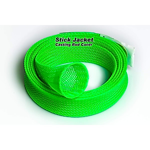 RITE-HITE Orin Briant Stick Jacket Fishing Rod Covers 3 Pack - Casting Yellow, Neon Green, & Black; Keep Your Rod Safe and from Getting Tangled……
