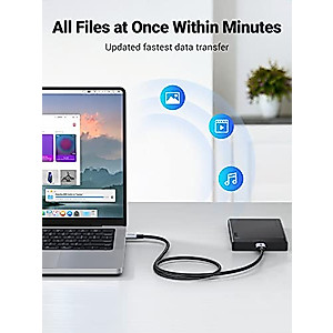 UGREEN Micro B to USB C Hard Drive Cables 10 Gbps, 3.3 FT USB C to Micro B, USB C to External Hard Drive Cable Compatible with MacBook Air M2 Pro, iPad, Galaxy S22, WD Toshiba Westgate Seagate, etc