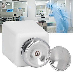 200ML Solvent Dispenser Press Type ESD Anti Static Bottle HDPE with Stainless Steel Lid(White)