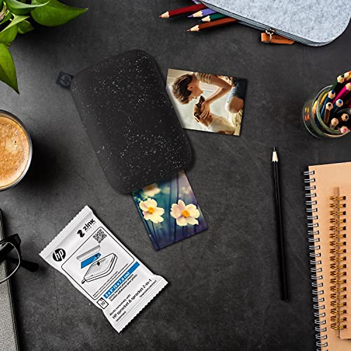 HP Sprocket 2x3 Premium Zink Sticky Back Photo Paper (20 Sheets) Compatible with HP Sprocket Photo Printers.