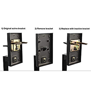 Berlin Modisch Handleset Inactive Dummy Conversion Kit (Satin Nickel)