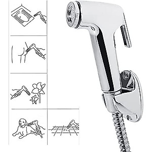 ifgswopq Handheld Toilet Bidet Sprayer Set Stainless Steel Hand Faucet for Bathroom Shower Head Self Cleaning for Home (Color : E) (E)