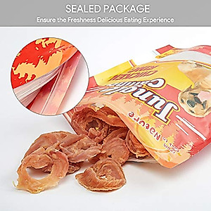 Jungle Calling Dog Treats Chicken Rings, Chewy Snacks for All Dogs Help Hip & Joint Health, Chicken Jerky for Dogs