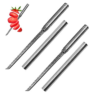 Neiiewe Fruit Knifes - Multipurpose Outdoor Portable Fruit Knife with Sheath, Cuchillo Para Frutas - Portátil Para Exteriores Con Funda, Mini Stick Knife One Fruit Knife Japanese (1 Pcs)