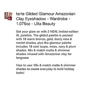 Tarte Gilded Glamour Amazonian Clay Eyeshadow Wardrobe - 2X (18 Eyeshadow Palettes)