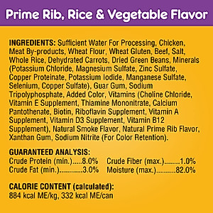 PEDIGREE CHOICE CUTS IN GRAVY Adult Canned Soft Wet Dog Food Variety Pack, Prime Rib, Rice & Vegetable Flavor and Roasted Chicken, Rice & Vegetable Flavor, 13.2 oz. Cans (Pack of 12)