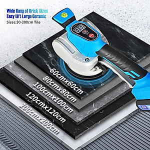 Tile Vibration Machine for Installation Tool - Tiling Vibrator Handheld,Tiling Suction Cup for Leveling Handheld Vibrator 12-Speed Adjustable 21V 15000 mAh 24000r/min