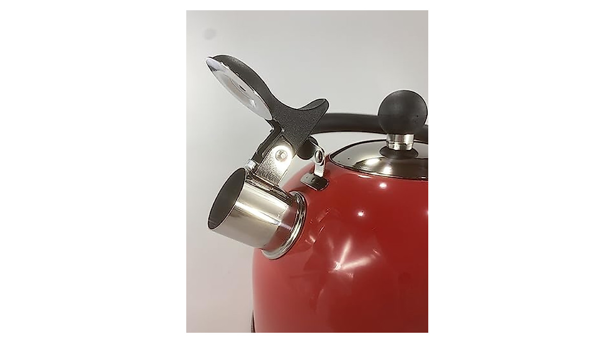 Deep Red 2.5Qt Whistling Tea Kettle | EuroHome