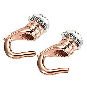 Tool parts Alloy Ceiling Hook 25mmx33mm for Ceiling Pendant Light Plate Rose Gold 2Pcs
