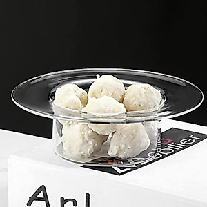 UPKOCH Glass Trifle Bowl 2Pcs Glass Salad Bowl Clear Glass Yogurt Bowl Crystal Dessert Bowl Oatmeal Storage Bowl Appetizer Bowl Plate for Candy Fruit Snacks 100ml+280ml Appetizer Cups