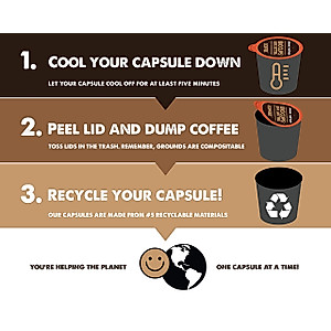 EKOCUPS Organic Hazelnut Flavored Coffee Pods, Extra 30% More Coffee Per Cup, Artisan Fair Trade Medium Roast, Hazelnut Coffee K Cups for Keurig K Cup Machines, Recyclable Pods, 40 Count