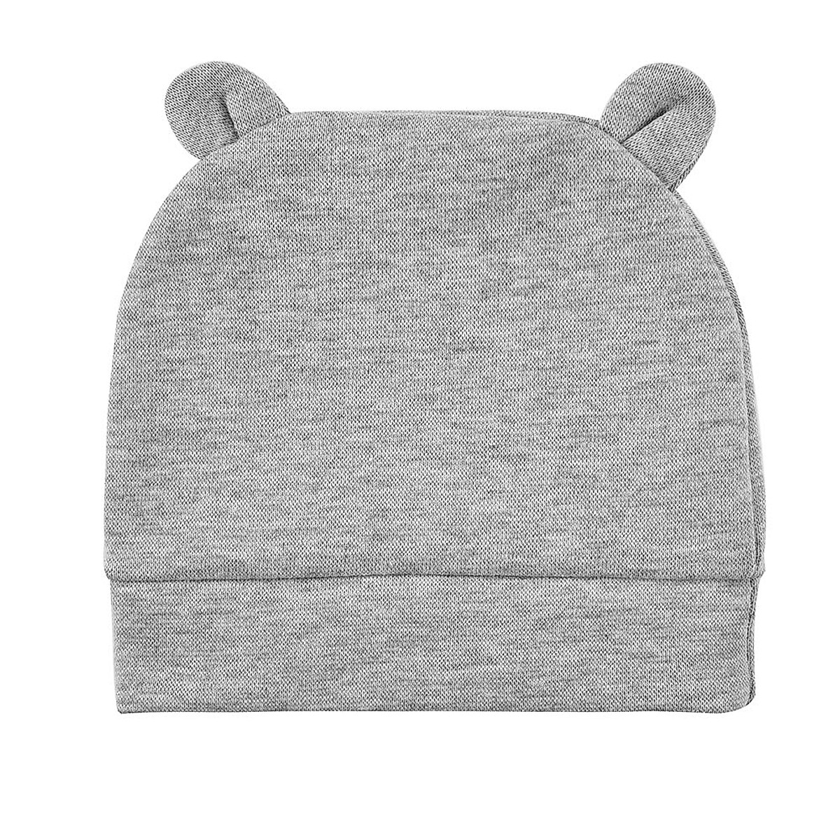 Exemaba Newborn Hats - Cute Infant Girls Boys Bear Ears Hospital Cap Unisex Baby Accessories for 0-3 Months(Black&White&Grey)
