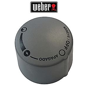 Weber 30125801 Gray Side Burner Knob for Specific Genesis Grills