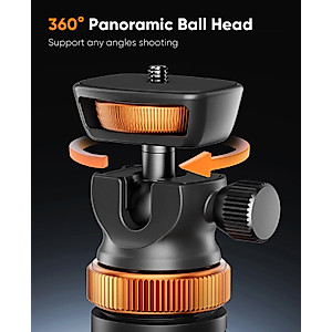 Weilisi Metal Phone Tripod, 67" Tall Tripod for iPhone with 360° Adjustable Stable for iPhone Tripod Stand with Remote, Cell Phone Tripod for Video Recording for All Cellphones