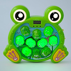 PowerTRC Whack A Frog Game Toys for Toddlers, Whack A Mole Frog Pounding Baby Toy Set with 2 Hammers for 2 3 4 5 Year Old Boy, Birthday Gift for Toddler Boy Toys