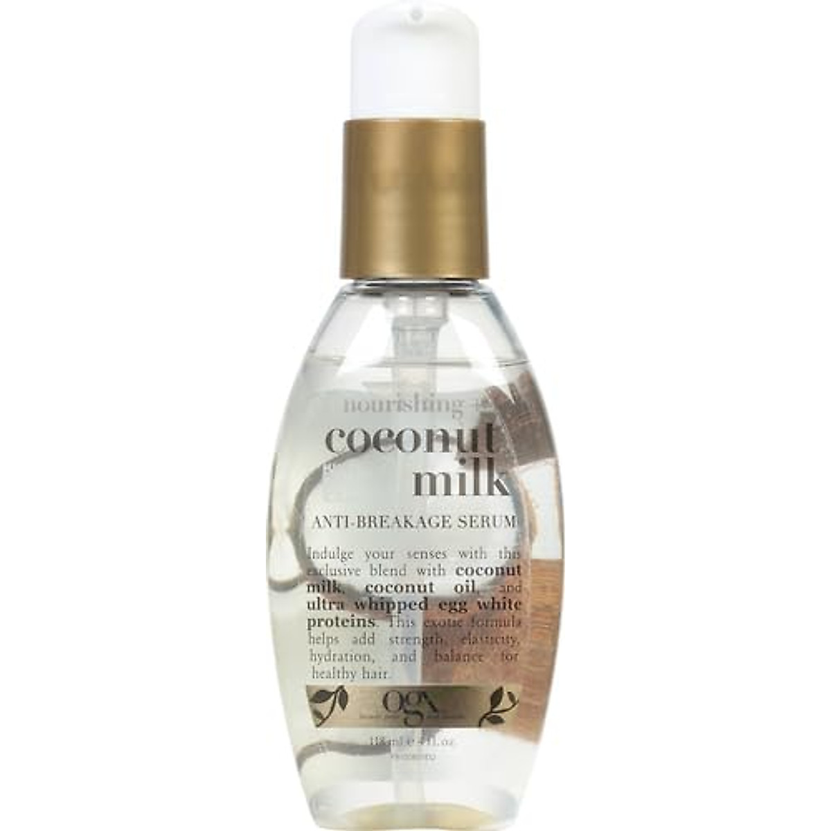 OGX Nourishing + Coconut Milk Anti-Breakage Serum, 4 Fl Oz